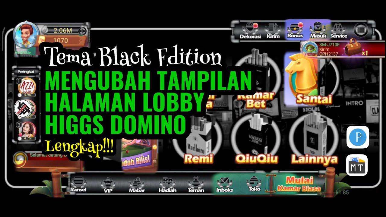 Cara Mengubah Tampilan Lobby Higgs Domino (Ganti Latar dan Ikon) | Mod ...