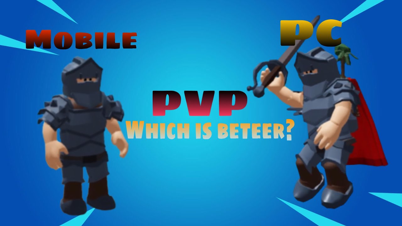 Mobile VS PC in PVP! The survival game (roblox) - YouTube
