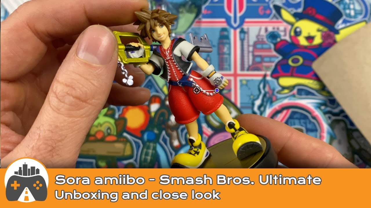 [amiibo] Sora - Smash Bros. Ultimate - Unboxing & Close look - YouTube