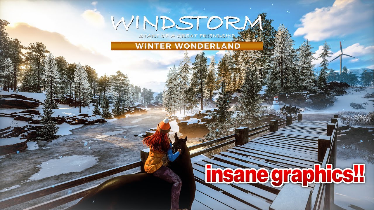 NEW COZY HORSE GAME! Windstorm Winter Wonderland Update! - YouTube