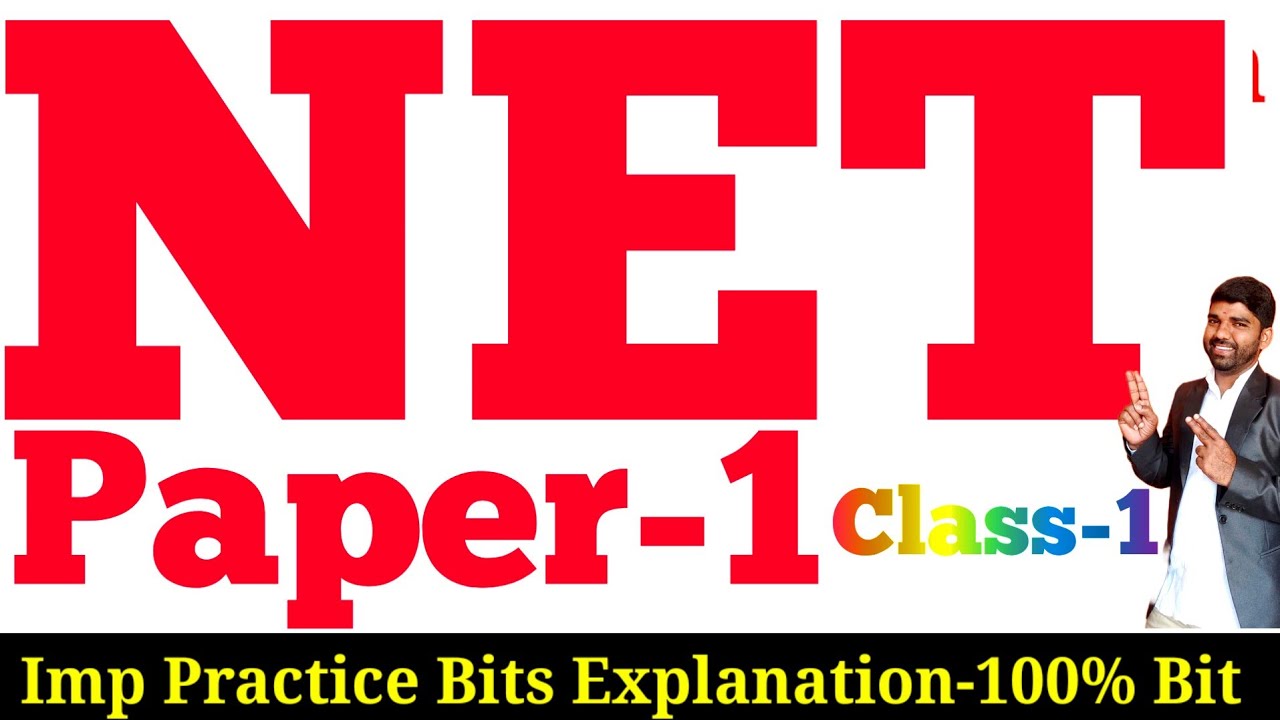 💥💥Target NET PAPER-1 Very Imp Bits Explanation Class-1 #UGCNET # ...