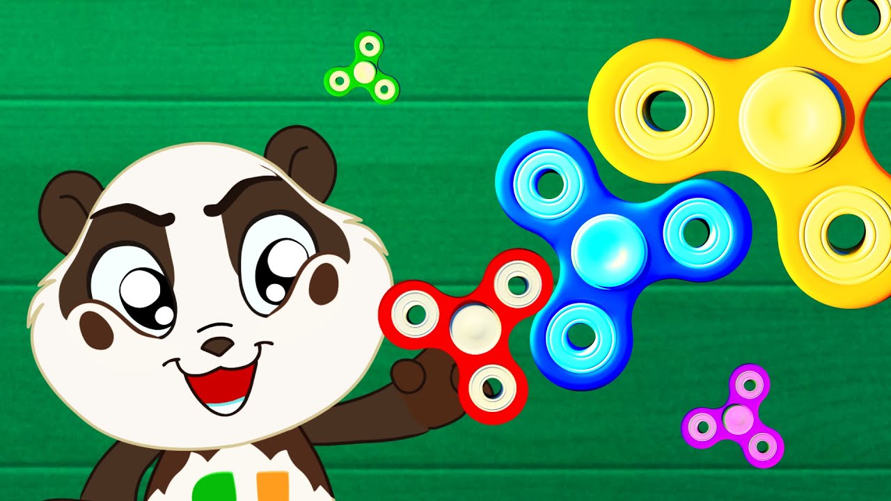 Fidget Spinner Fun with Colorful Nursery Rhymes | Learn Colors with ...