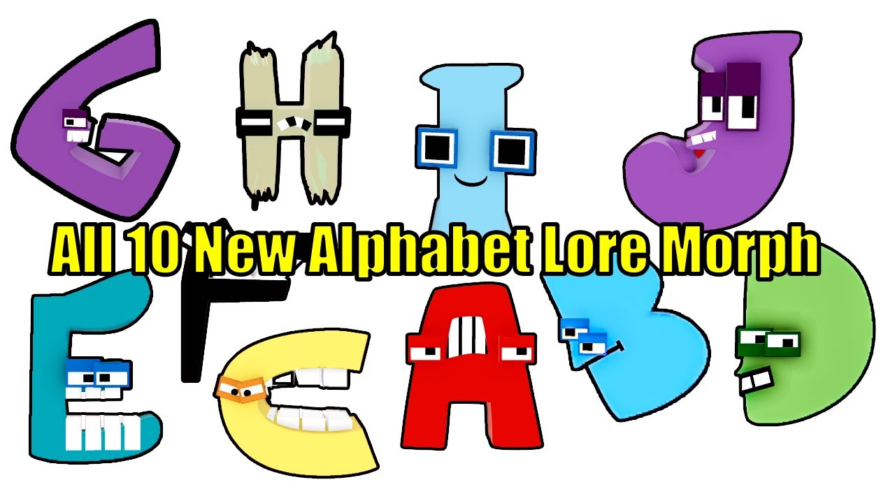 (NEW) How To Find ALL 10 NEW Alphabet Lore Morphs In Find The Alphabet ...