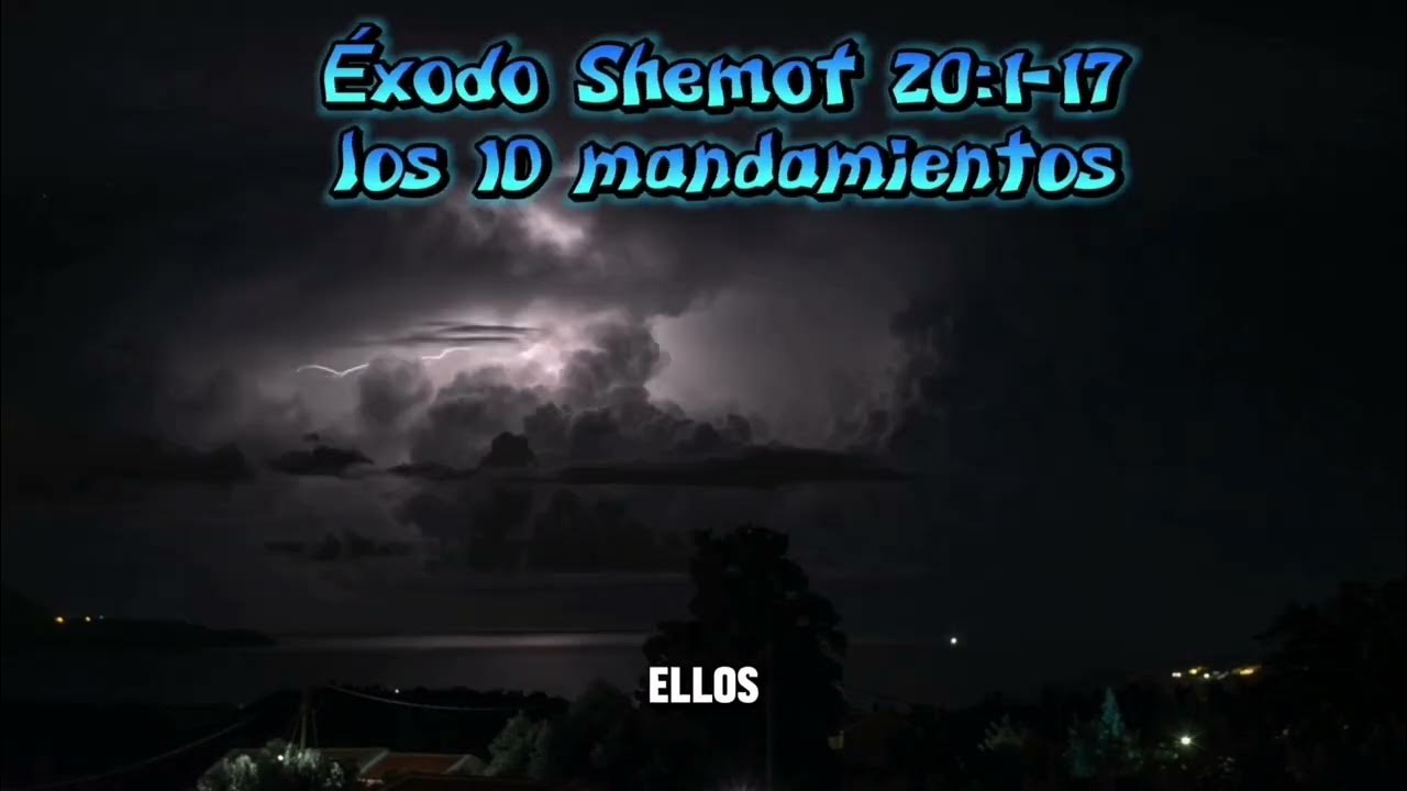 Éxodo Shemot 20:1-17 los 10 mandamientos #exodo20 #los10mandamientos # ...