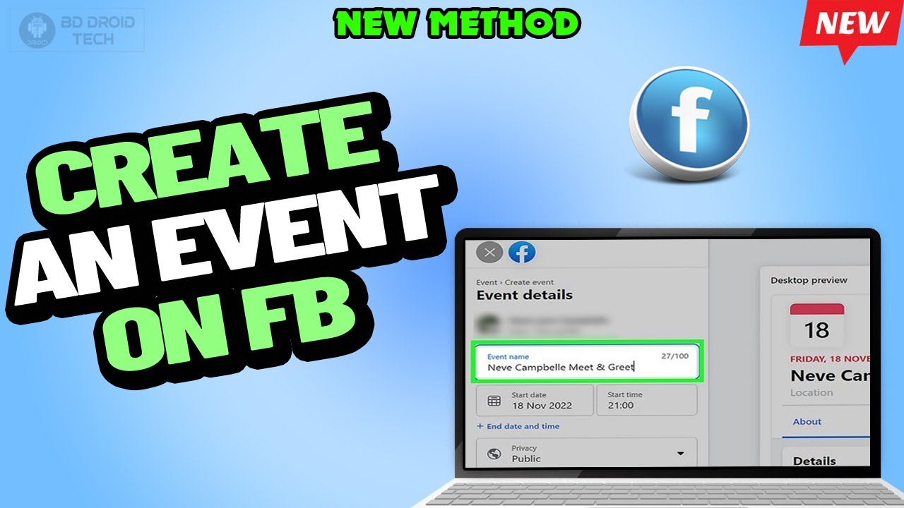 How to create an event on facebook 2024 | Make Facebook Event on Laptop ...