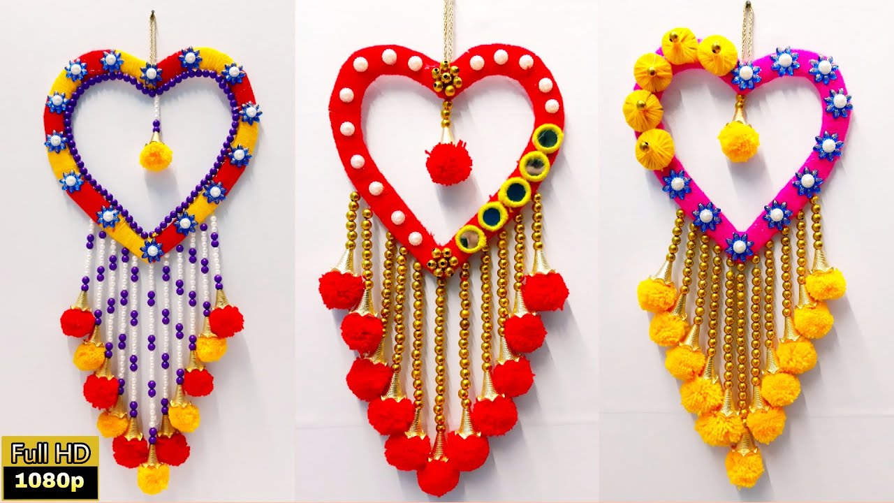 दीवार पर टांगने वाला झूमर | झूमर बनाने का तरीका | Hanging Jhumar For ...