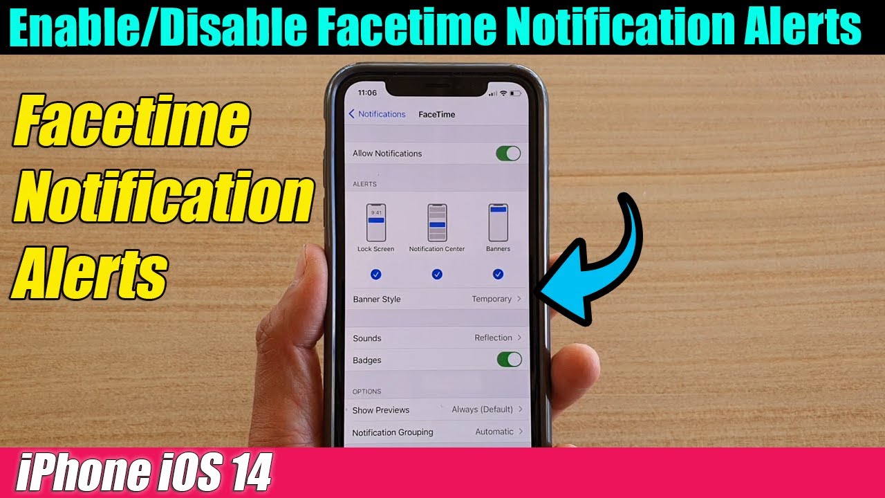 iPhone iOS 14: How to Enable/Disable Facetime Notification Alerts - YouTube