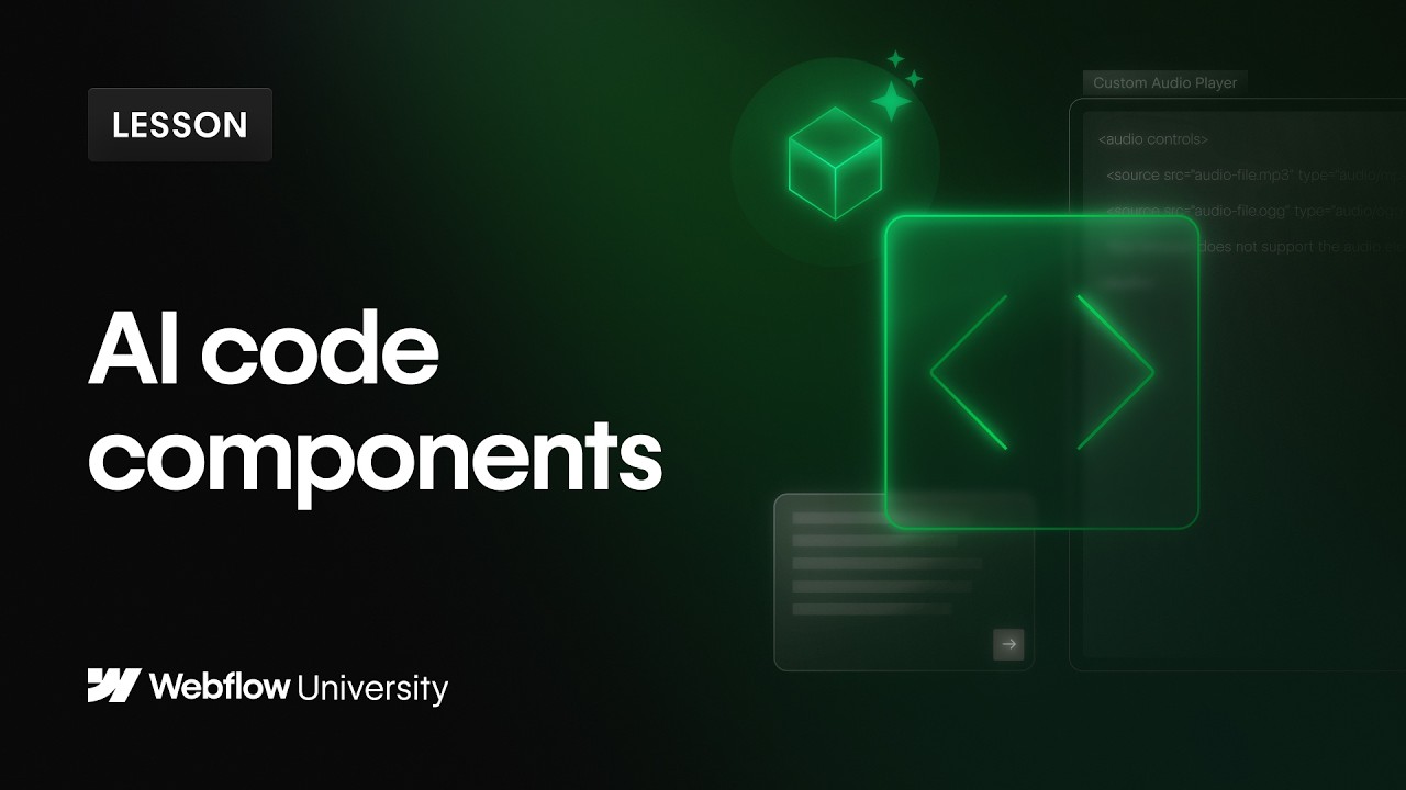 AI code components in Webflow - YouTube