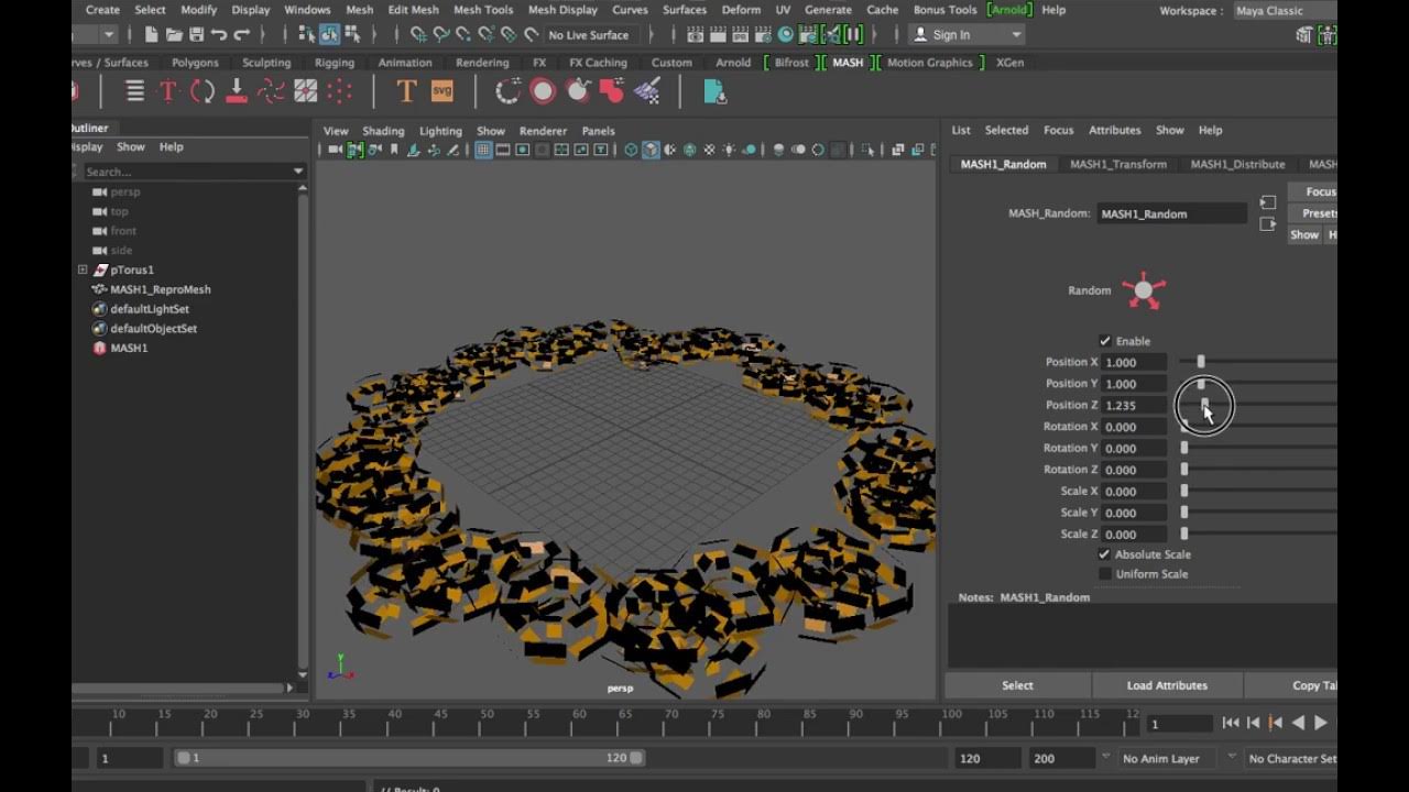 Autodesk Maya Tutorials For Beginners: Mash Maya Exploded - YouTube