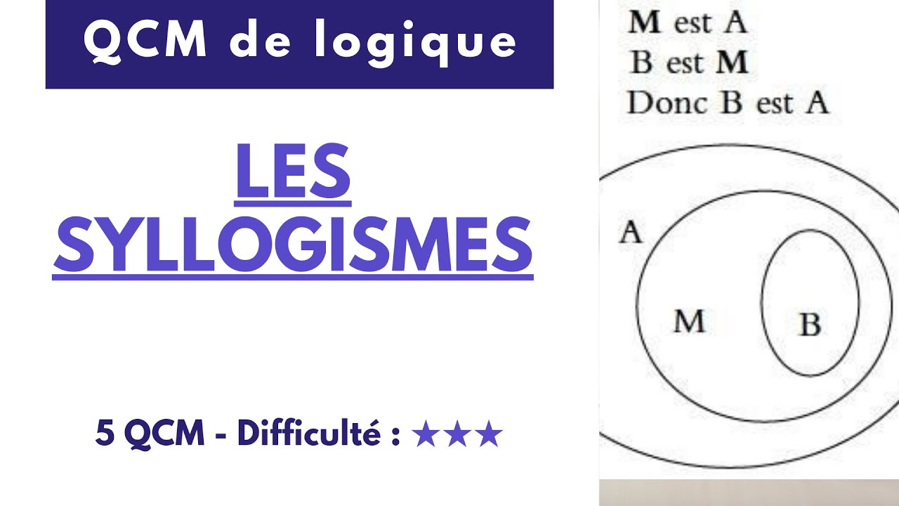 QCM de logique: les syllogismes - YouTube