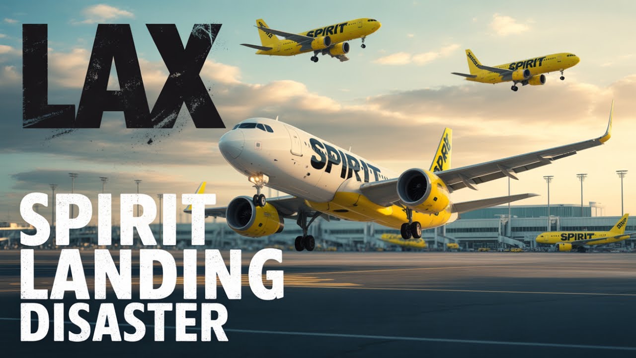 The WORST Spirit Airlines Landings at LAX Airport EXPOSED - YouTube