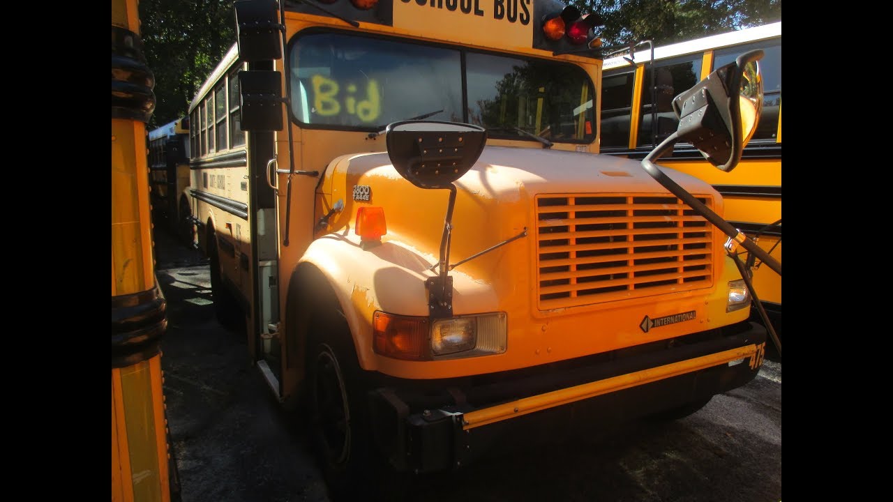 PUBLIC ONLINE AUCTION: 1995 Carpenter School Bus, International T444 ...
