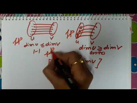 One One(Injective) & Onto(Surjective) linear transformation in Hindi ...