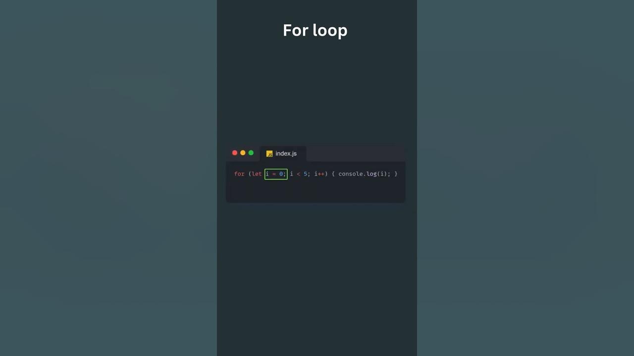 JavaScript Loops | For loops in JavaScript #shorts #javascript # ...