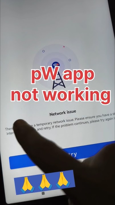 🙏🙏Pw app not working 😖#motivation #issue #pw #alakhpanday #networking #shorts #youtubeshorts ...
