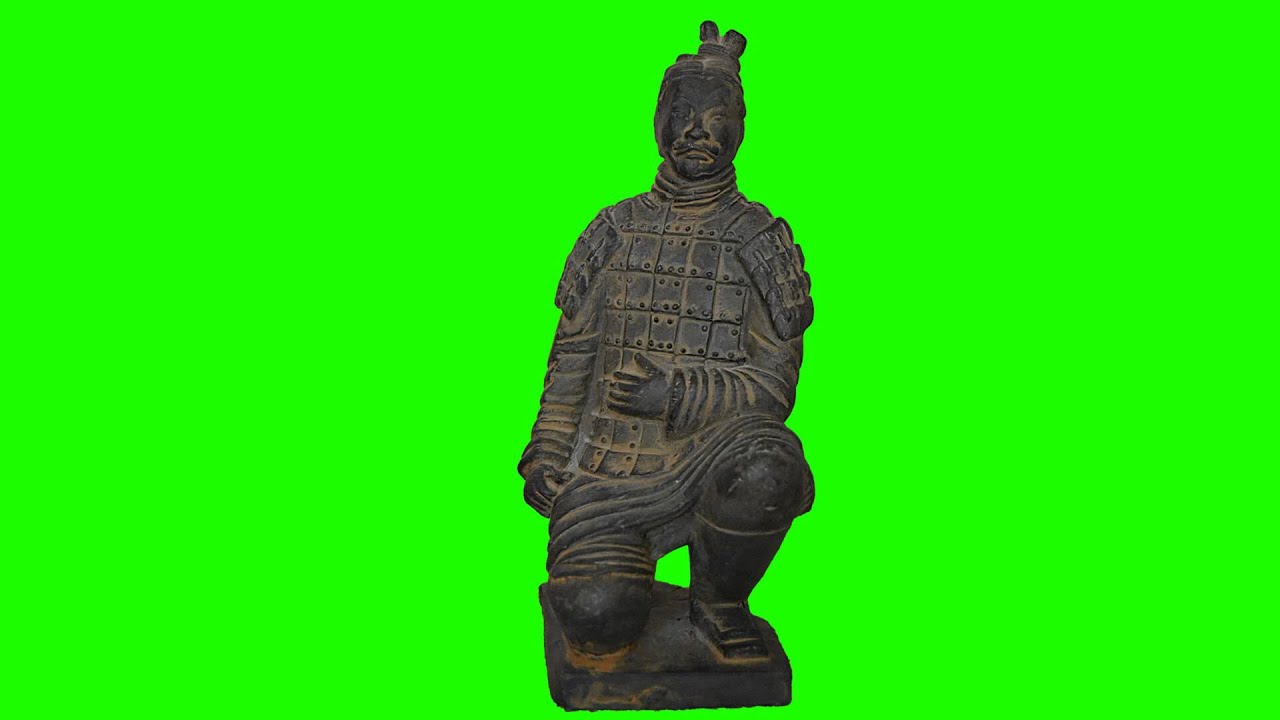 soldier statue in green screen free stock footage - YouTube