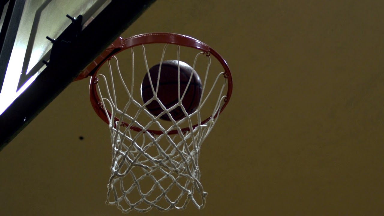 basketball shot in slow motion from under hoop 2 - YouTube
