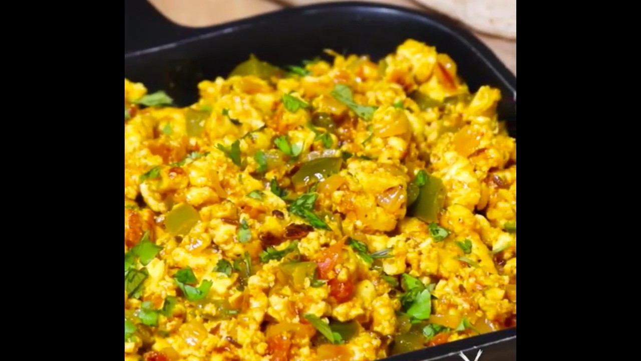 Quick Paneer Recipe | Scrambled Indian Cottage Cheese | Paneer Bhurji ...