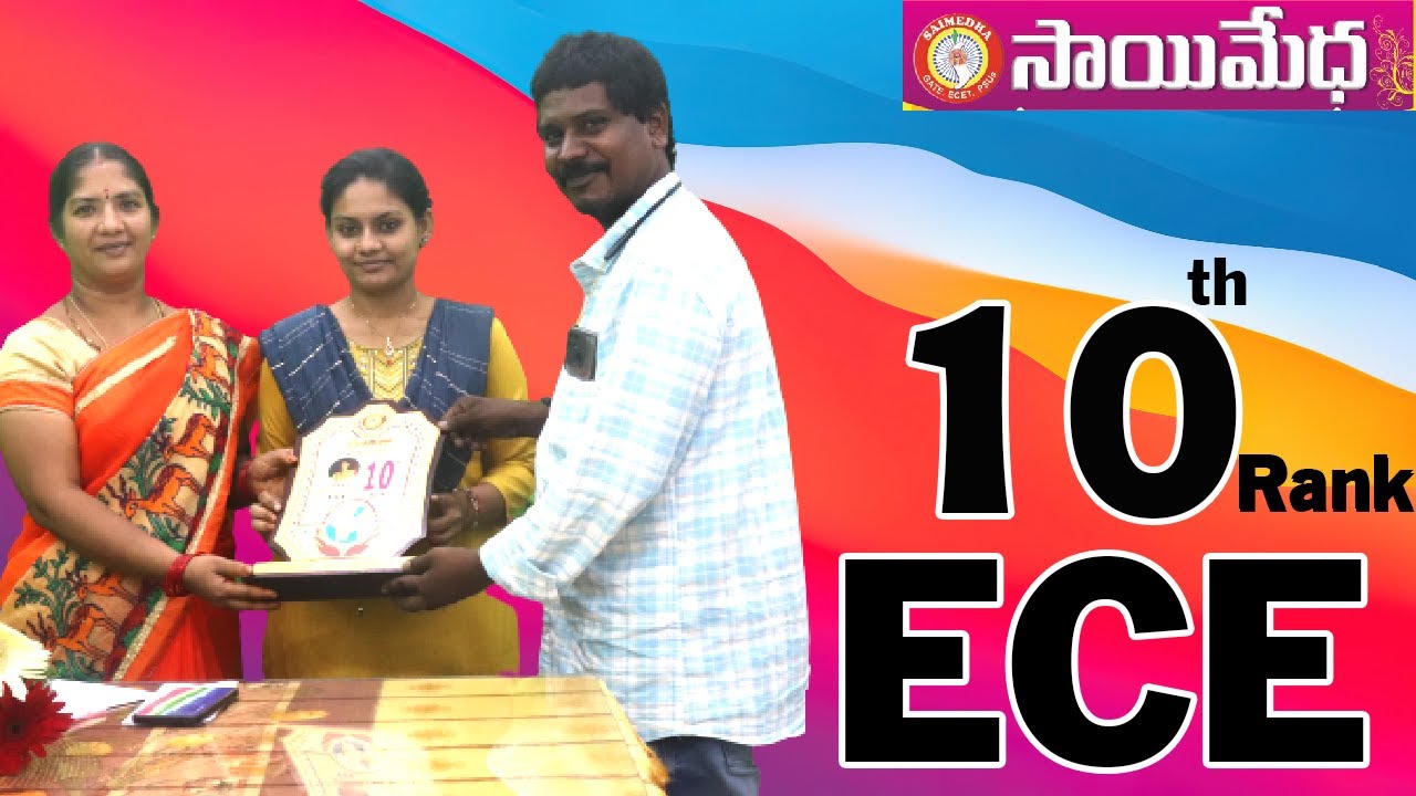 ECET 2023 II ECE STATE 10 th RANKER INTERVIEW II SAIMEDHA - YouTube