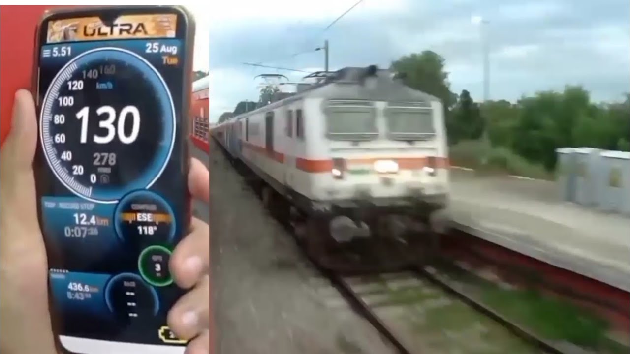 12802 PURUSHOTTAM EXPRESS OVERTAKING 12418 PRAYAGRAJ EXPRESS AT 130 12802-purushottam-express-overtaking-12418-prayagraj-express-at-130