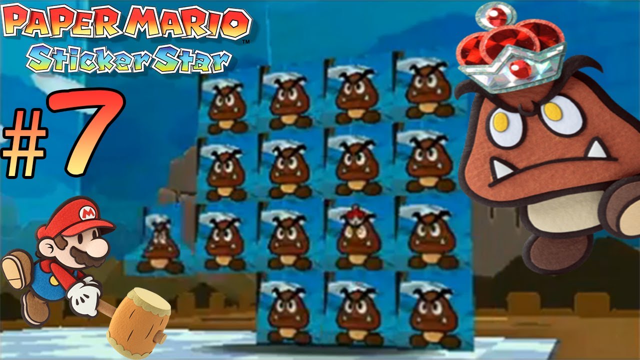 Paper Mario: Sticker Star - World 1-6 - Goomba Fortress - Part 7 [3DS ...