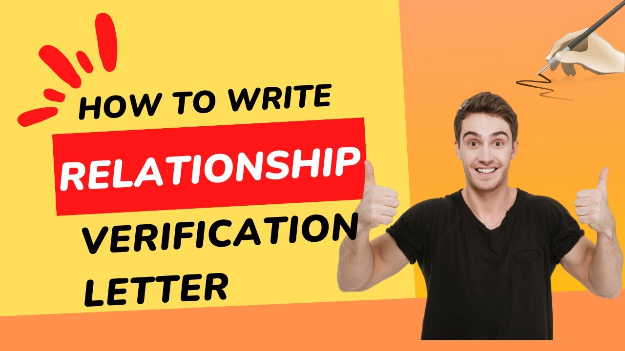 How to write Relationship Verification Letter for Abroad study and working || - YouTube