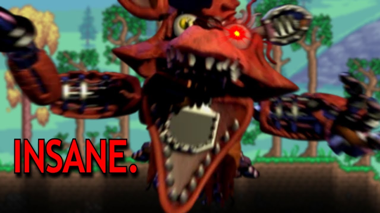 I Added The FNAF 2 Foxy Jumpscare To TERRARIA | Terraria - YouTube