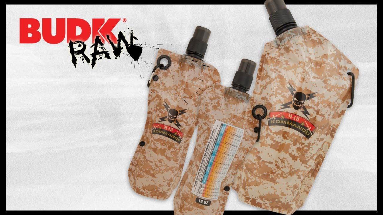 M48 Disposable Tailgating Flask Survival Canteen 3-Pack with Funnel ...