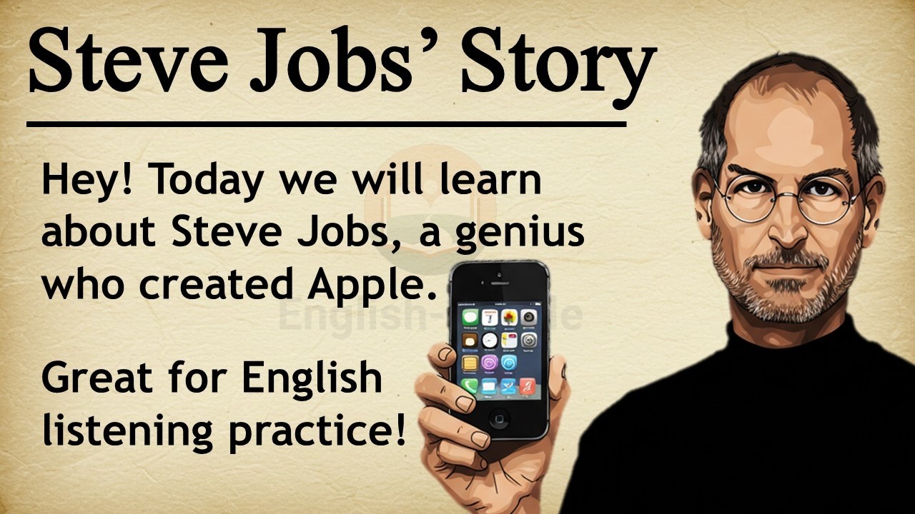 Steve Jobs || 🔥 Learn English With Story Level 3 || Graded Reader🎧 ...