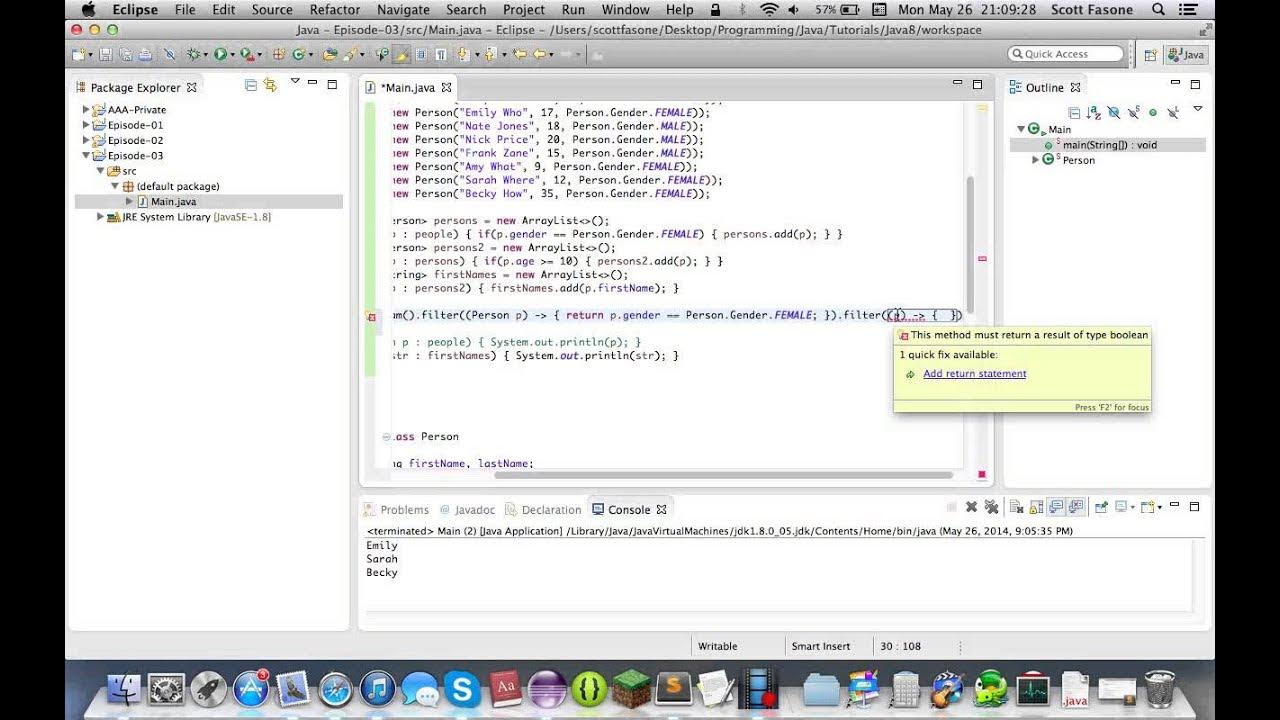 Java 8 Tutorials : Episode 3 - Streams - YouTube