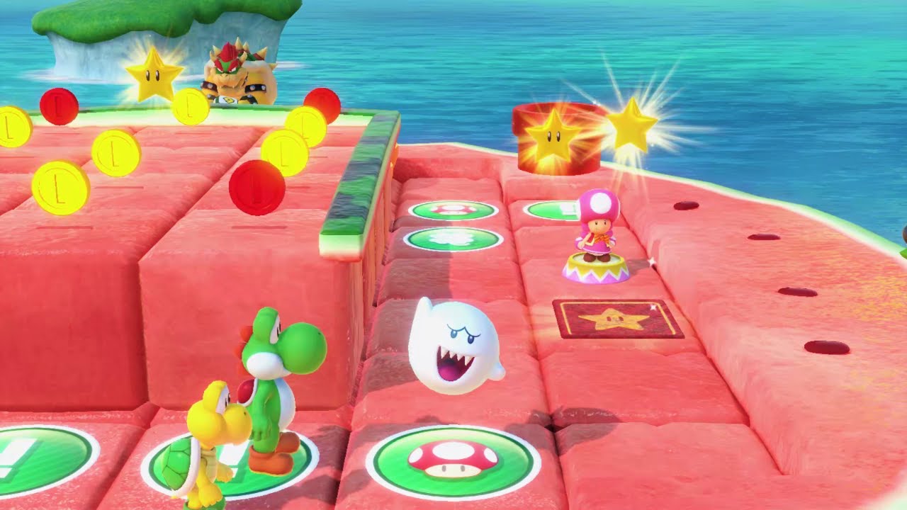 Super Mario Party | Boo & Dry Bones vs Wario & Shy Guy #351 Turn 10 ...