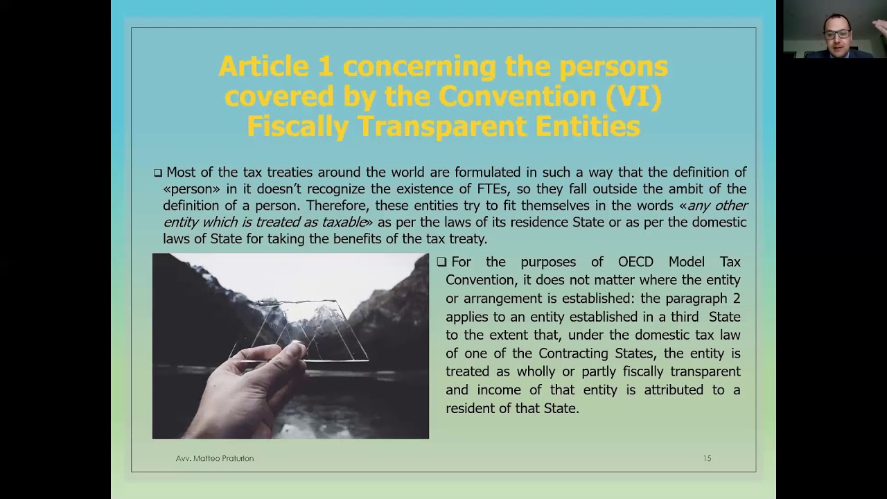 III. The OECD Model Tax Convention - 27/03/2020 - YouTube