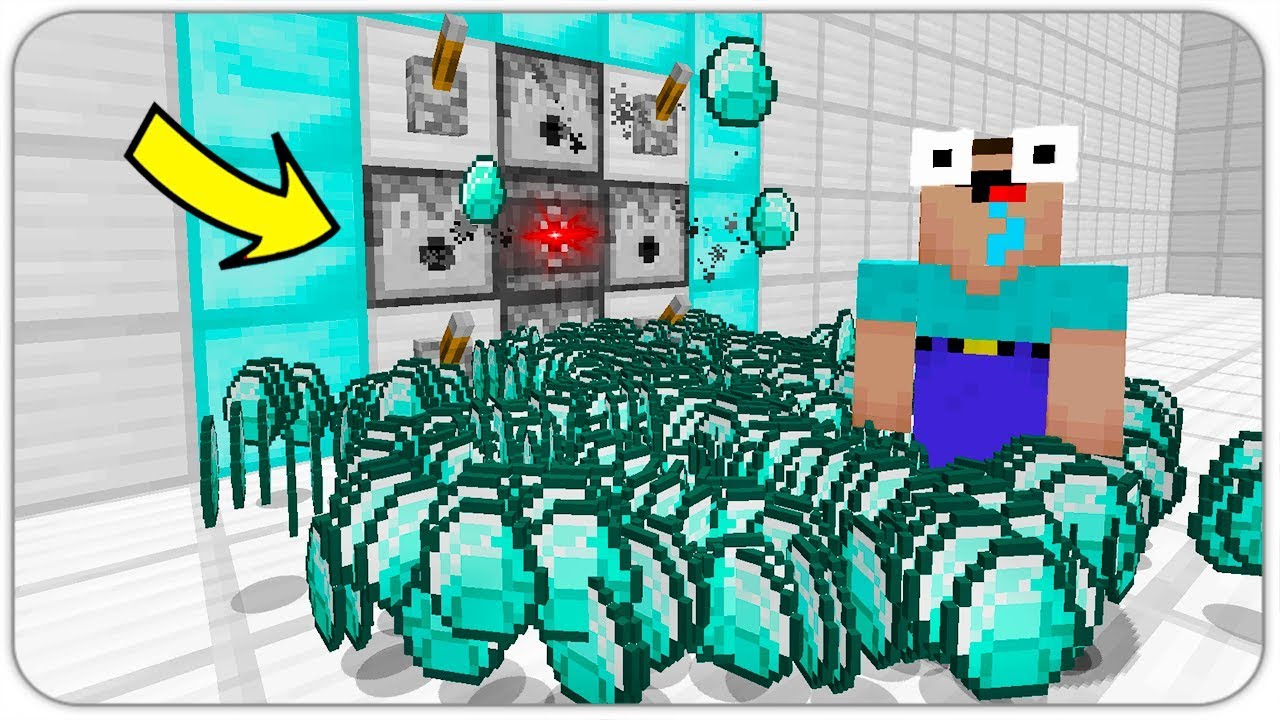 NOOB BUILD a DIAMOND GENERATOR IN MINECRAFT! - YouTube