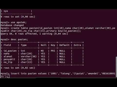 STEP BY STEP DATA DEFINITION LANGUANGE IN linux with mysql and lamp ...
