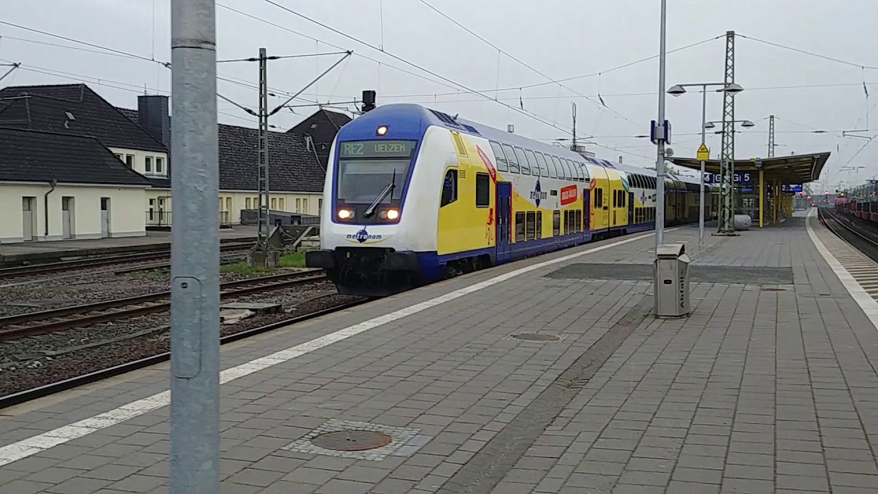 Station Celle ICE, Metronom, goederen. - YouTube