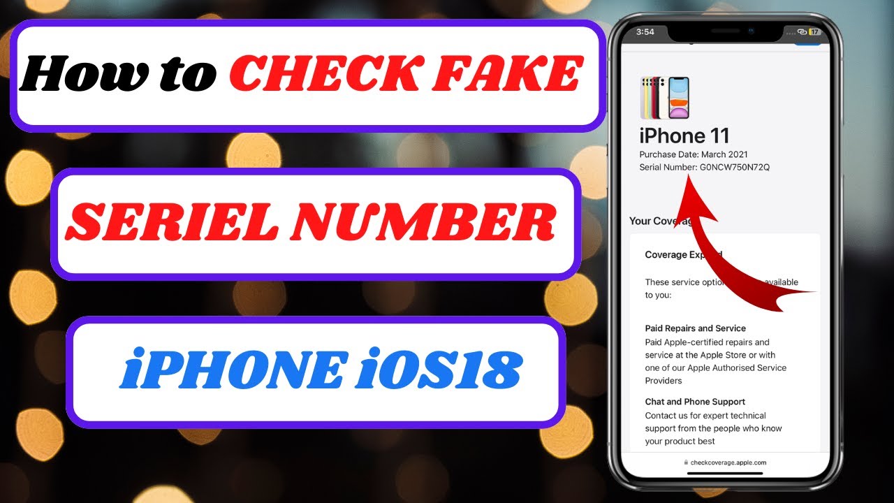 How to Check Fake iPhone Serial Number on iOS 18 – Avoid Scams! - YouTube