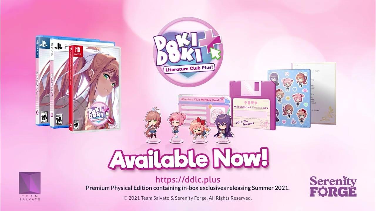 Doki Doki Literature Club Plus Launch Trailer - YouTube