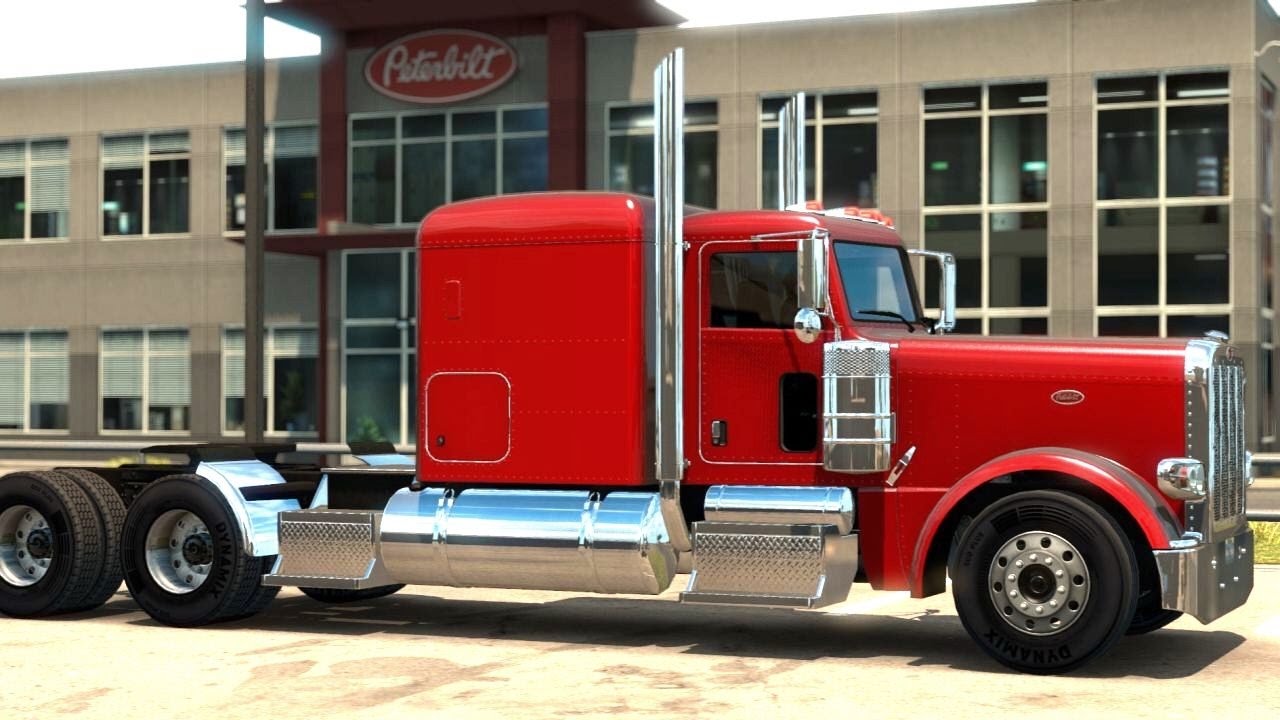 American Truck Simulator - Update - Peterbilt 389 Picking up a Trailer ...