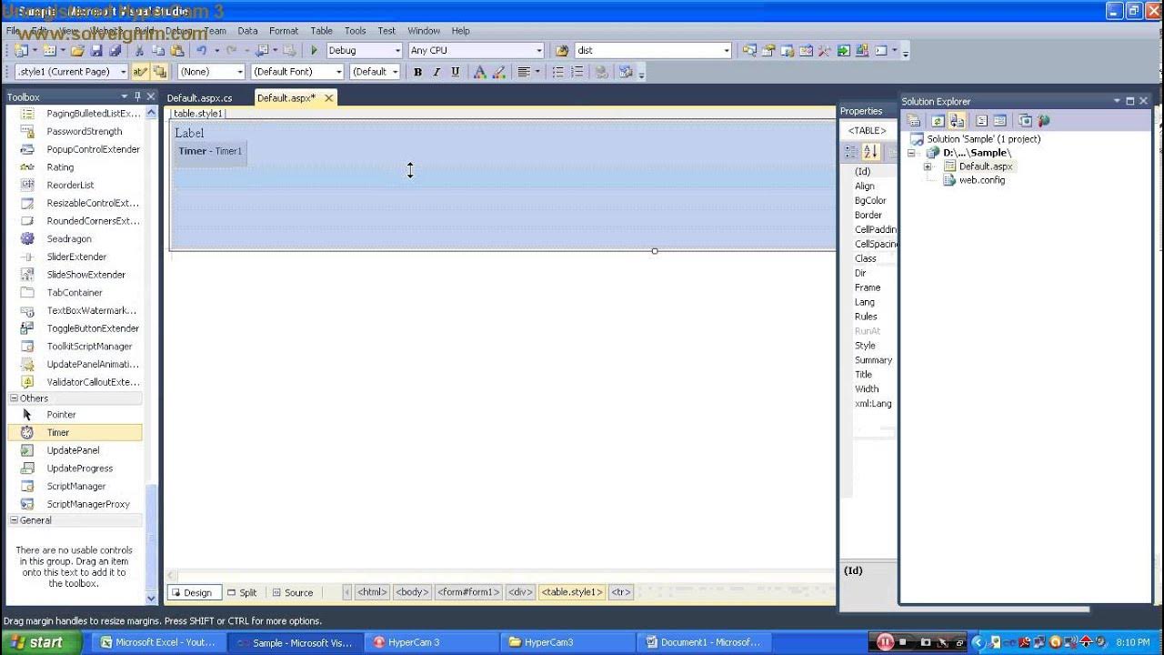 timer control in asp.net with ajax - YouTube