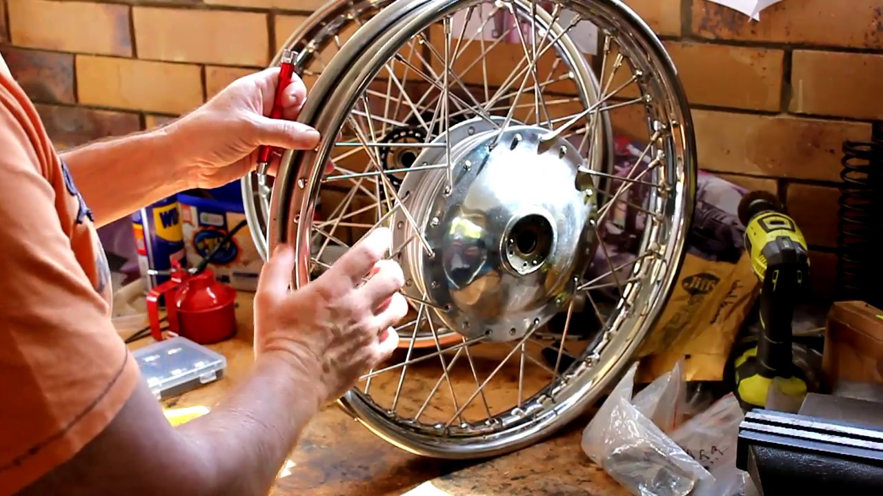 Ariel Square Four Front Wheel Build - YouTube
