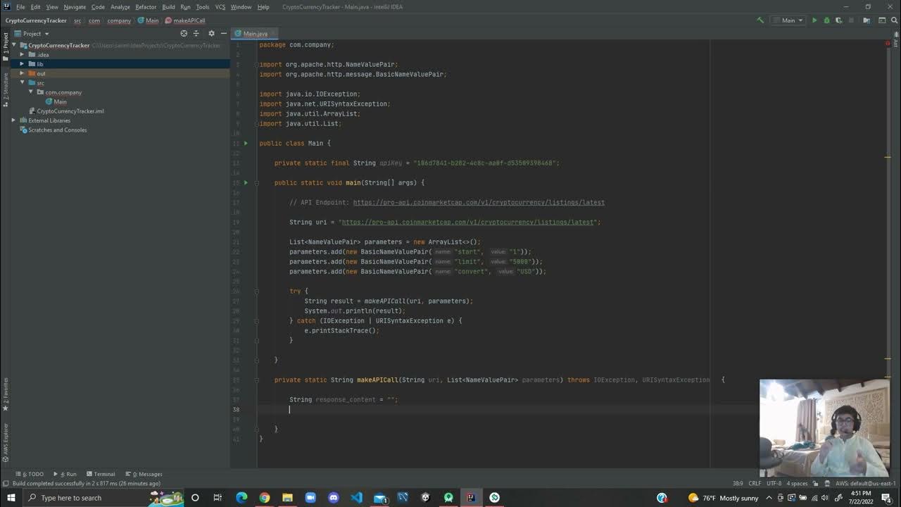 How to use Java Apache HTTP Client with Real Time crypto API p.2 - YouTube