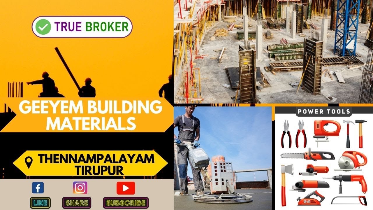 BUILDING MATERIAL || GEEYAM || Main Branch || Thennampalayam- Tirupur ...