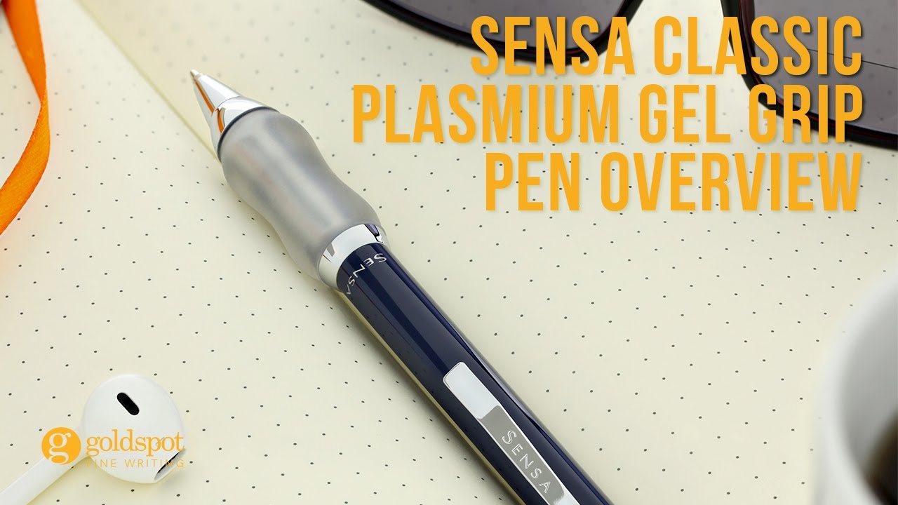 Sensa Classic Plasmium Gel Grip Pen Overview - YouTube