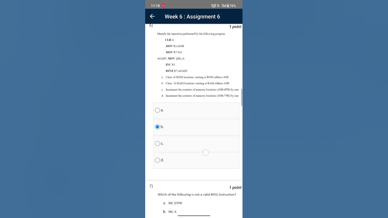 Microprocessor and Microcontroller week 6 assignment answers. #nptel #swyam . 99%correct. - YouTube