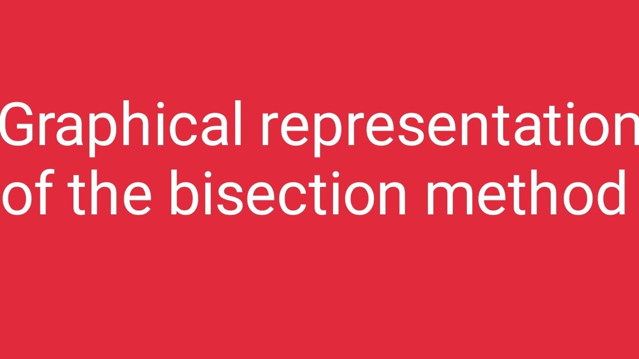 graphical representation of the bisection method part-1 - YouTube