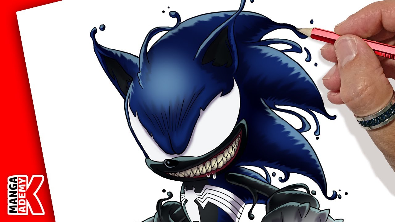 how to draw SONIC VENOM - YouTube