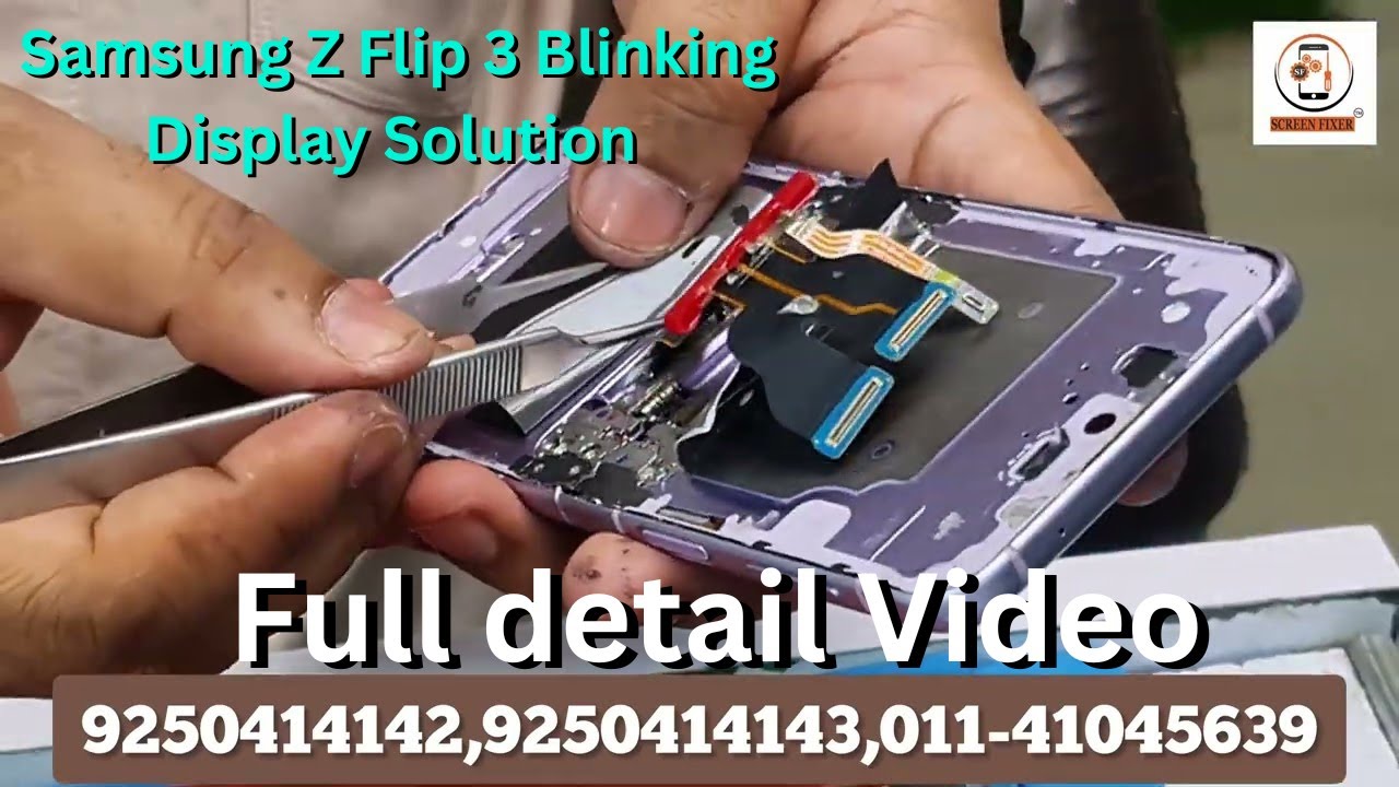 Flip 3 Blank Display | Samsung Galaxy Z Flip 3 Display Blinking ...