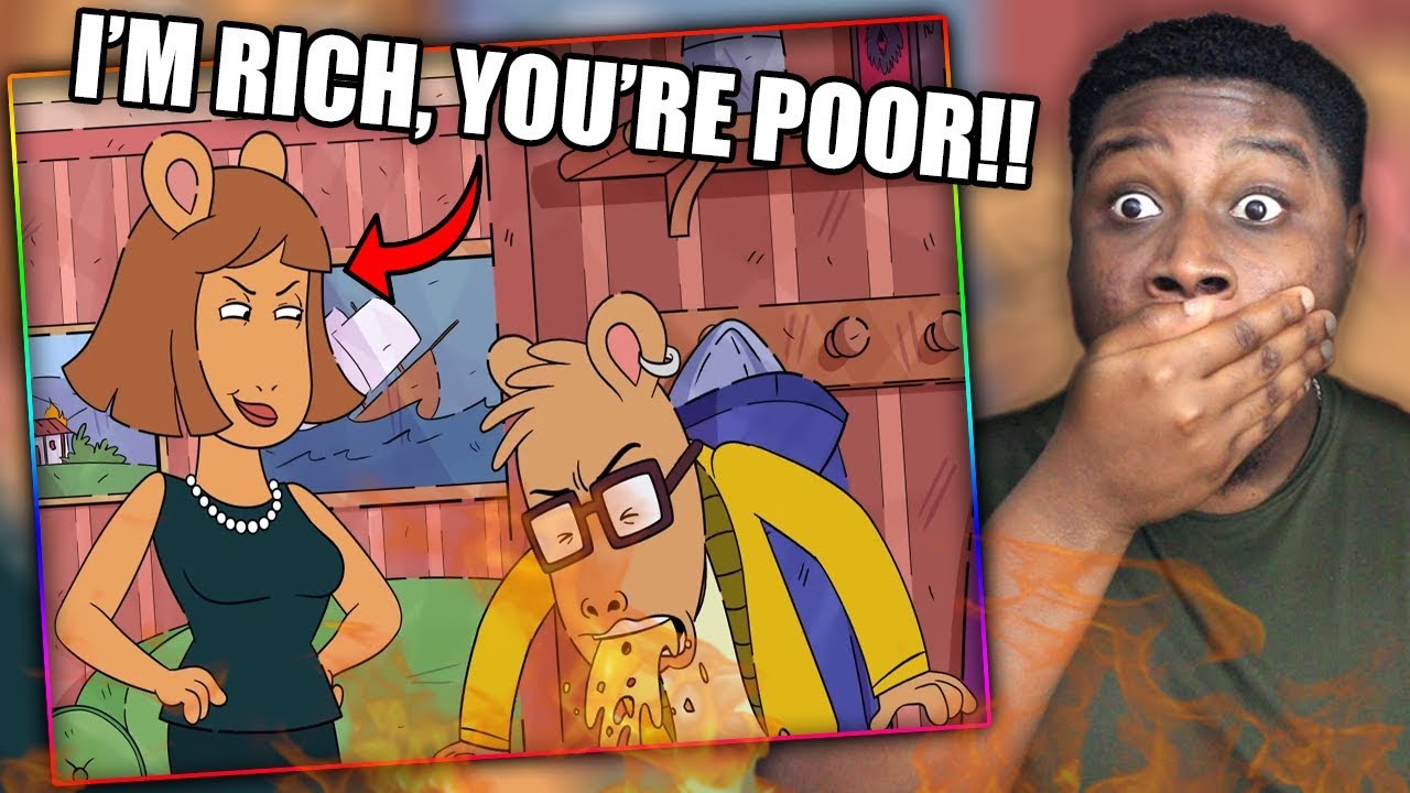 D.W. ROASTS ARTHUR! | ADULT ARTHUR MOVES HOME Reaction! - YouTube