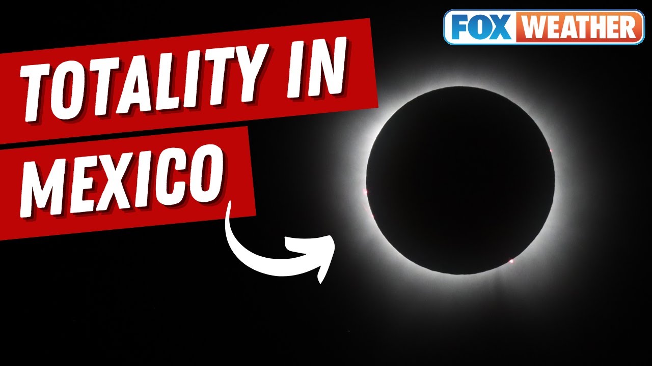 100% Totality Reaches Mexico - YouTube