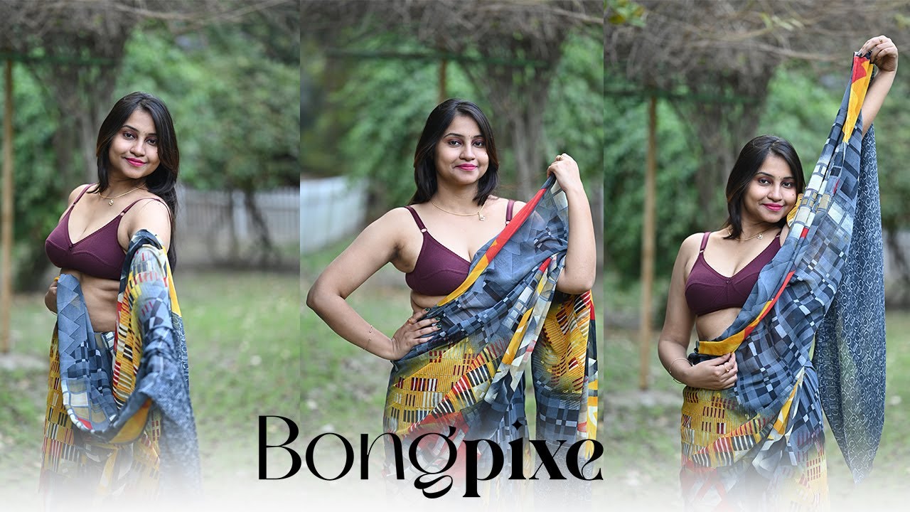 Bong Beauty Saree Fashion Video | Saree Lover Video | Bongpixe | - YouTube